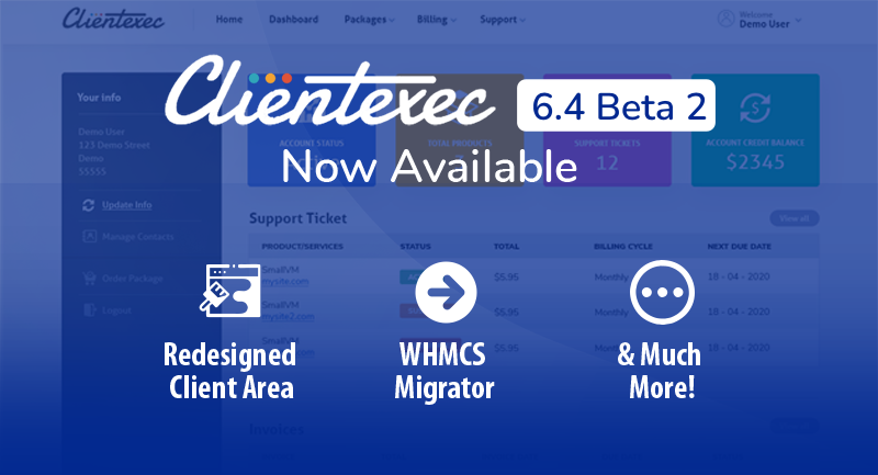 Clientexec 6.4 Beta 2 Out Now! | Clientexec Blog